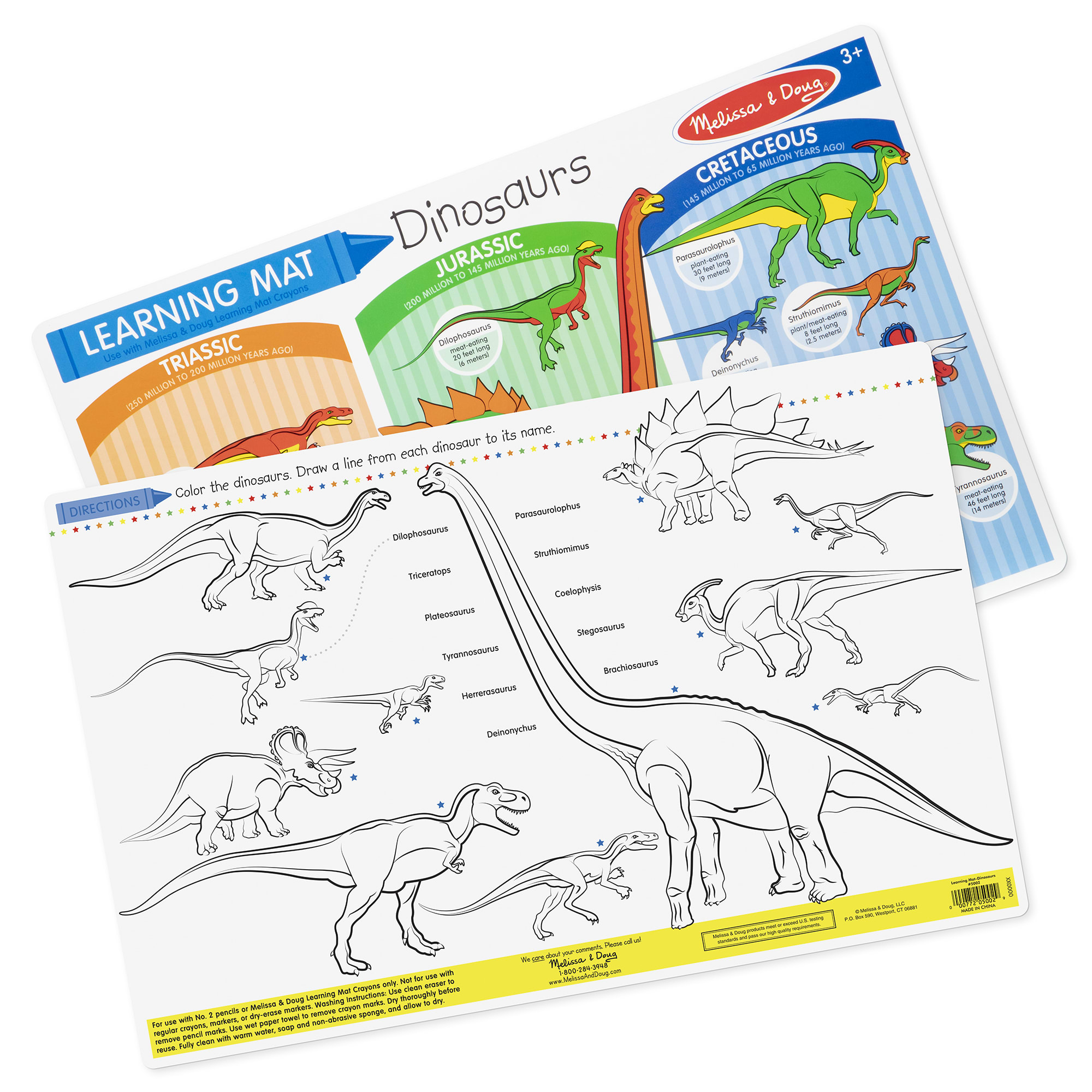 Product: Dinosaurs Color-A-Mat (Bundle of 6)