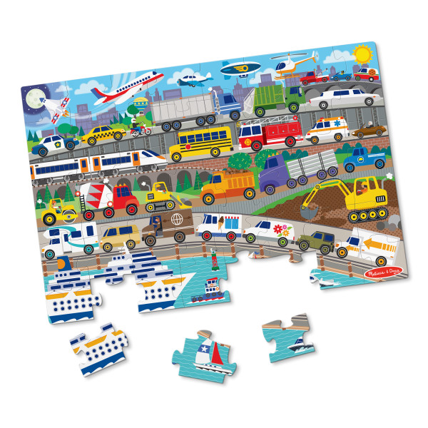 Product: NEW! Traffic Jam 24pc Floor Puzzle