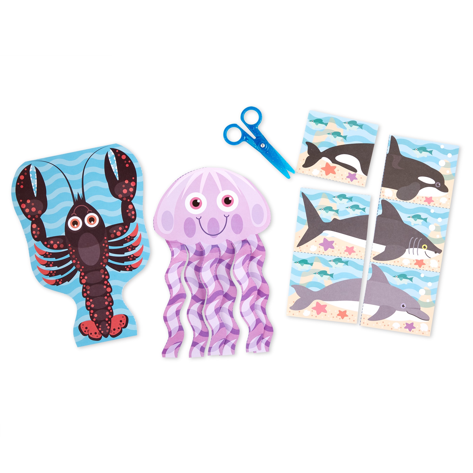 Product: Sea Life Scissor Skills Activity Pad