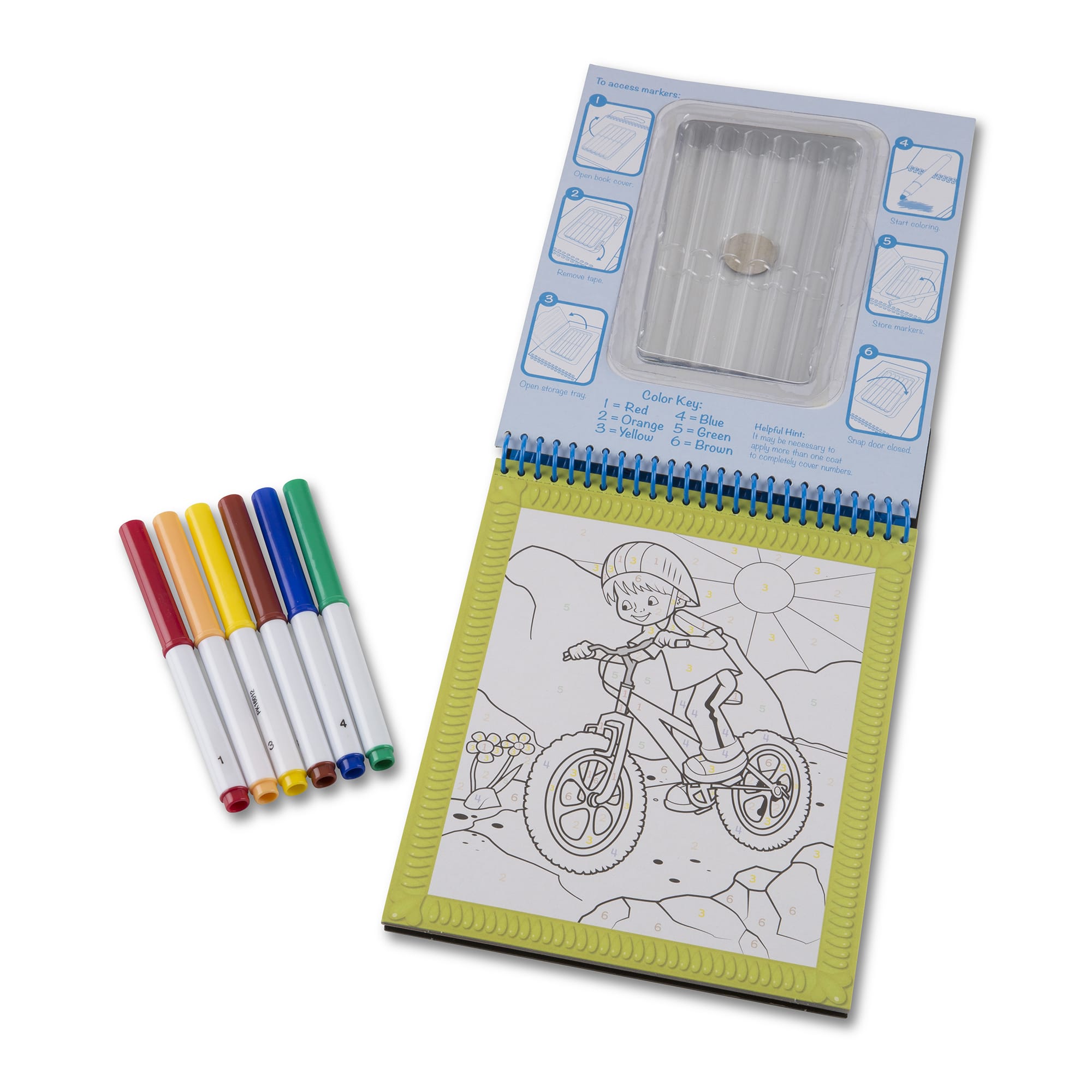 Product: On the Go Color by Numbers Kids' Design Boards With 6 Markers ...
