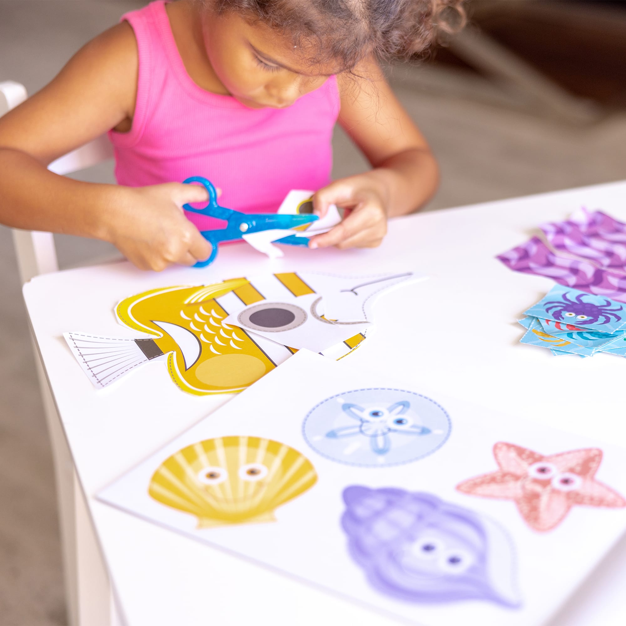 Product: Sea Life Scissor Skills Activity Pad