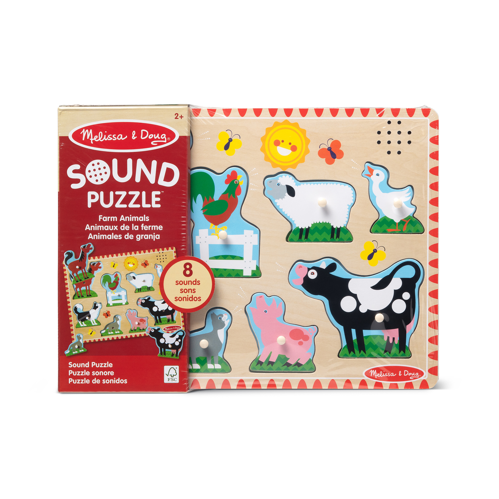 Product: Farm Animals Sound Puzzle - 8 Pieces