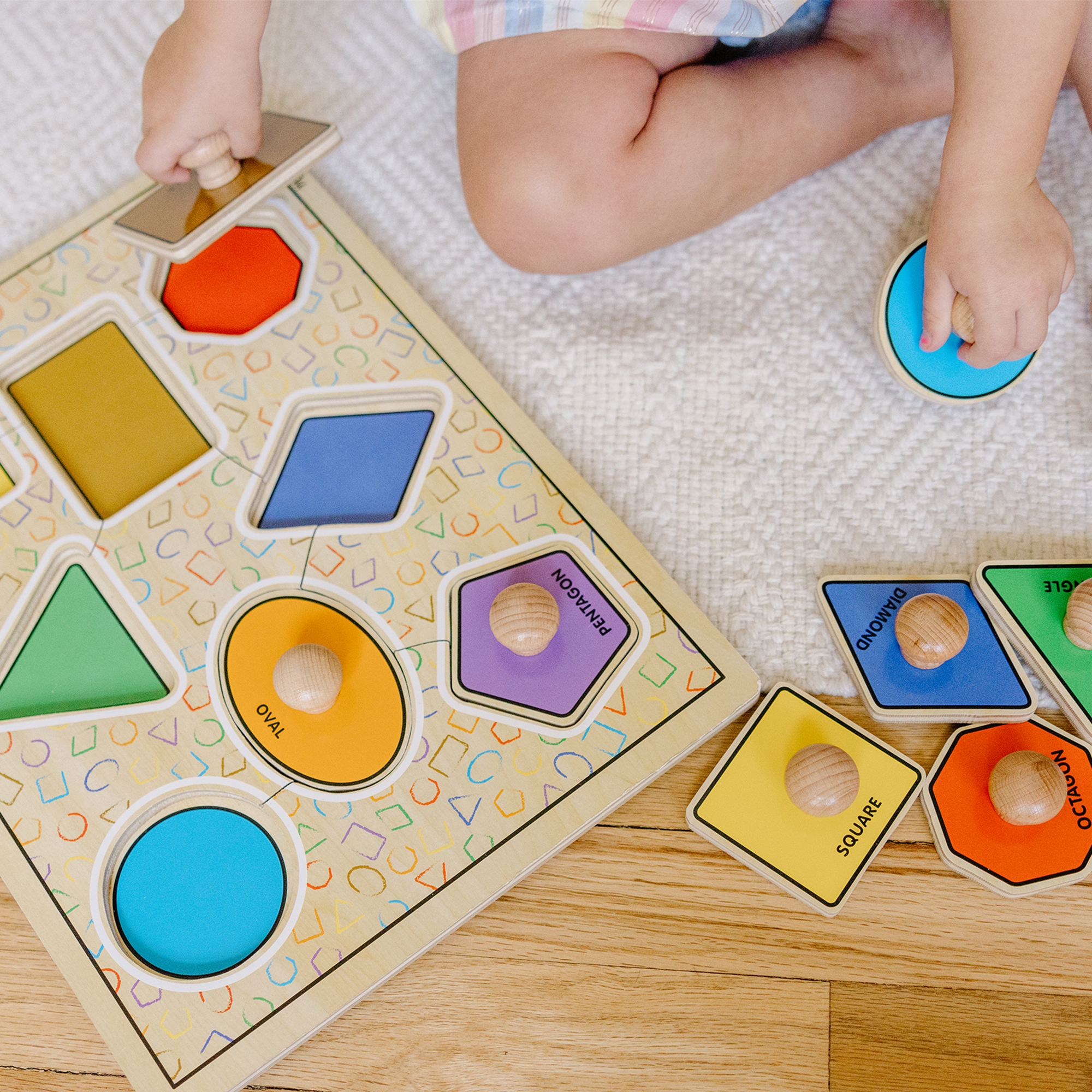 Product: Jumbo Knob Large Shapes Puzzle - 8 Pieces