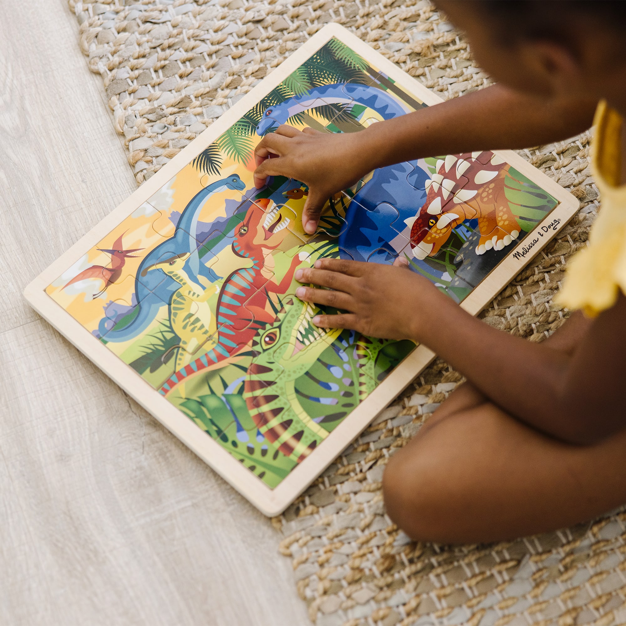 Product: Dinosaur Wooden Jigsaw Puzzle - 24 Pieces Product: Dinosaur Wooden Jigsaw Puzzle - 24 Pieces