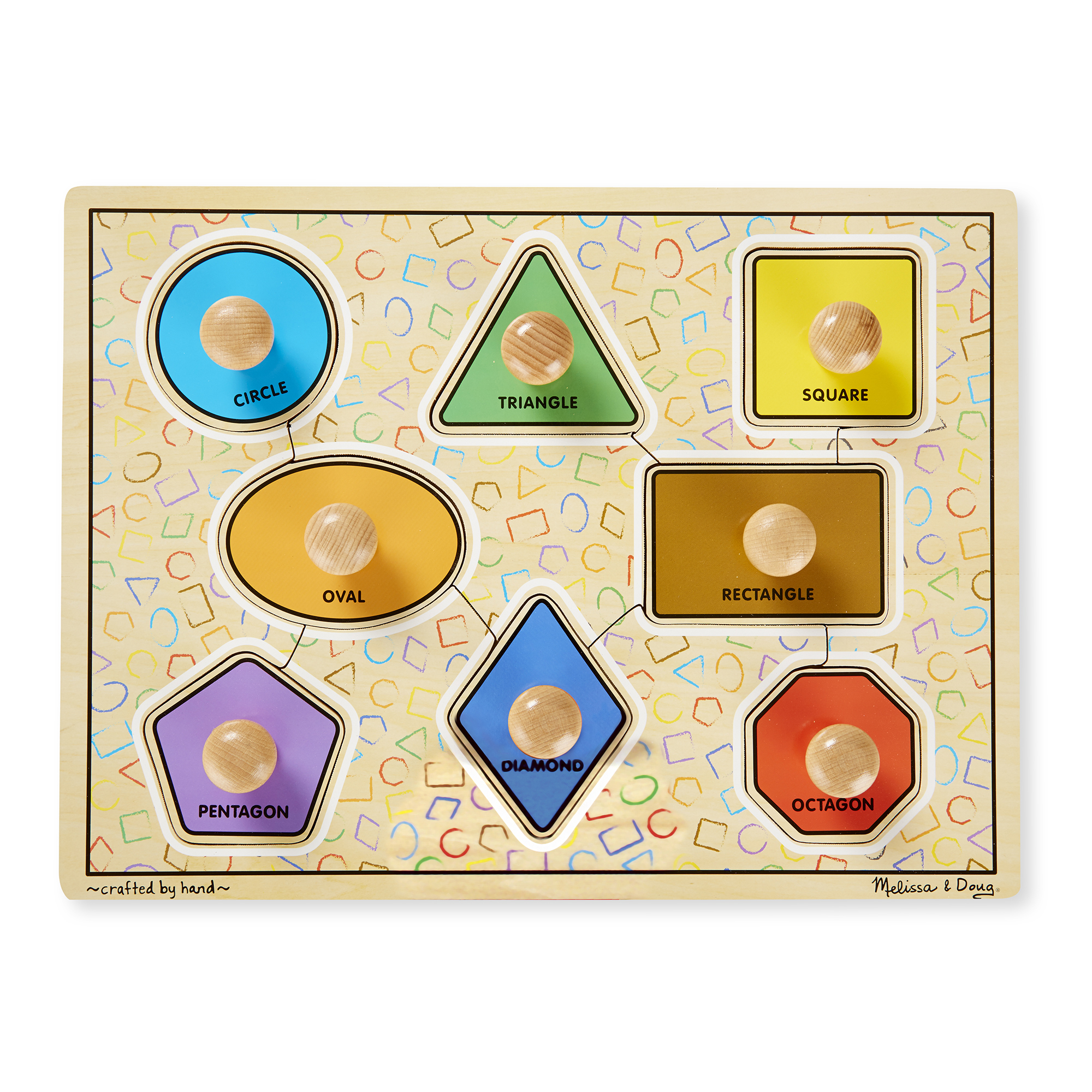 Product: Jumbo Knob Large Shapes Puzzle - 8 Pieces
