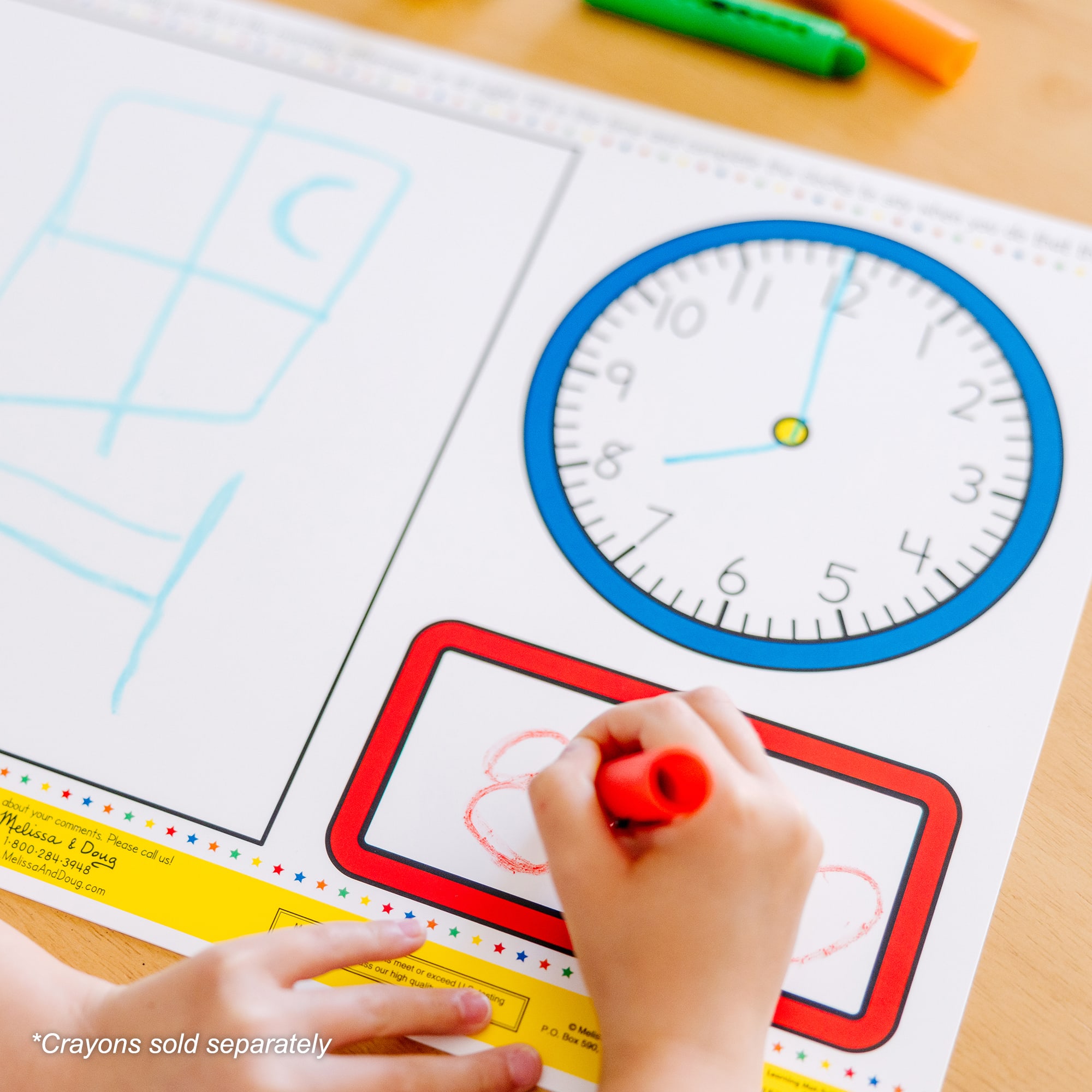 Product: Telling Time Write-A-Mat (Bundle of 6)