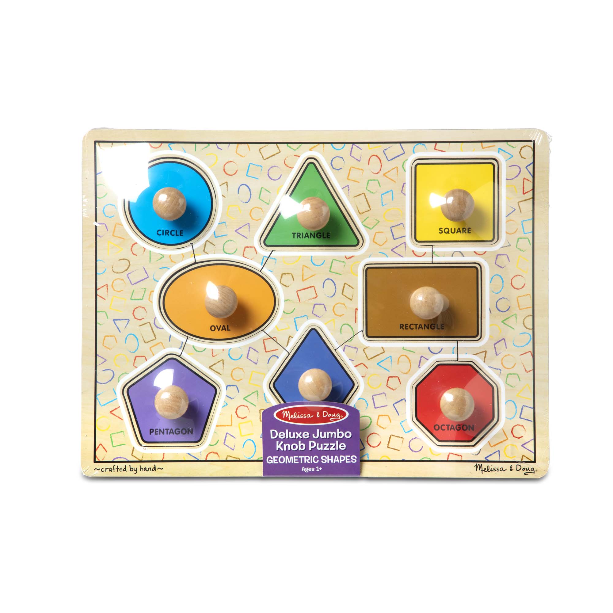 Product: Jumbo Knob Large Shapes Puzzle - 8 Pieces