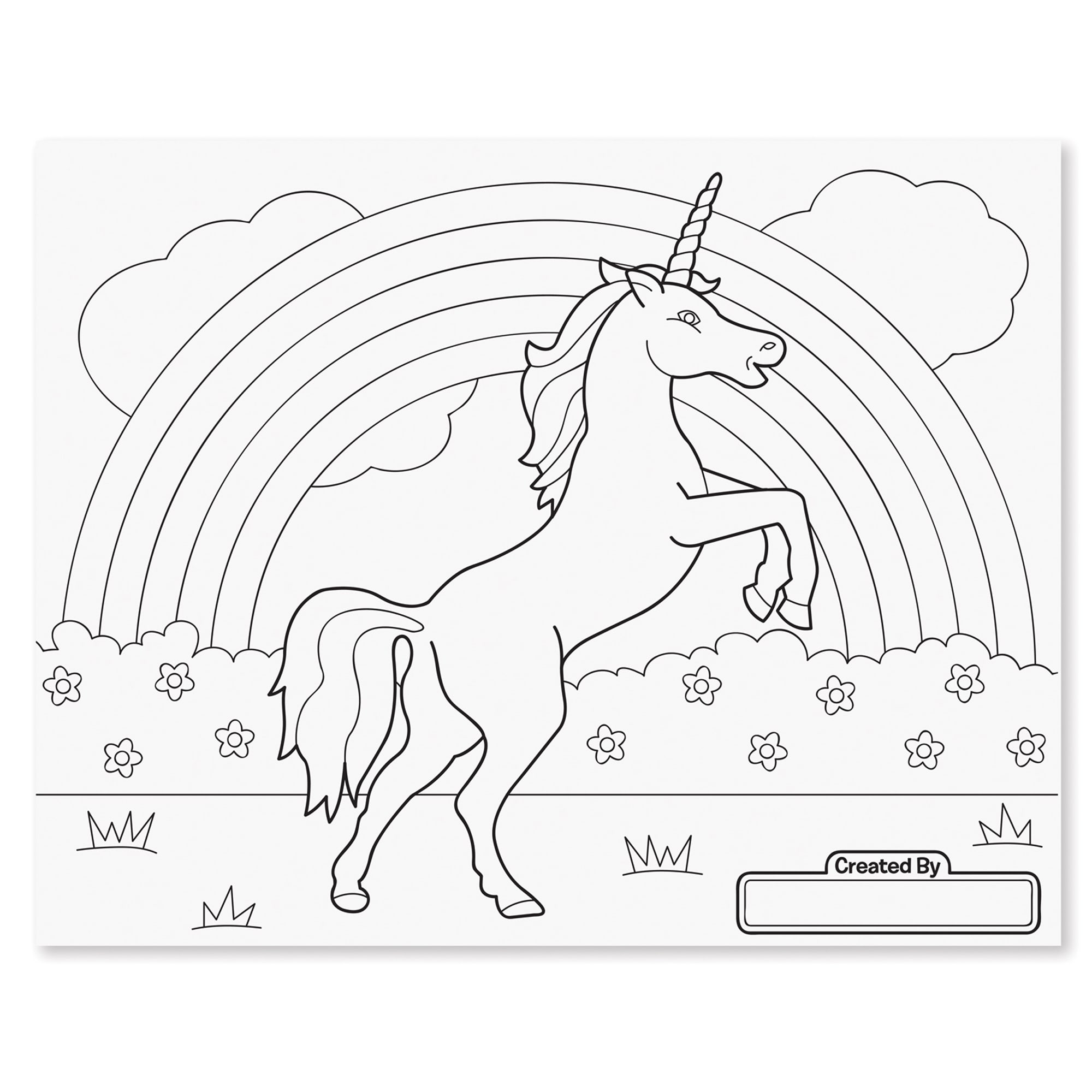 Product: Jumbo 50-Page Kids' Coloring Pad - Horses, Hearts, Flowers ...