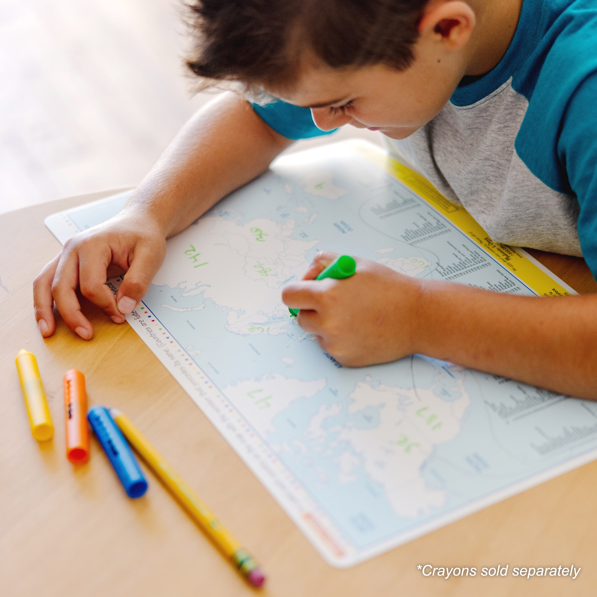 Product: Countries of the World Write-a-Mat (Bundle of 6)