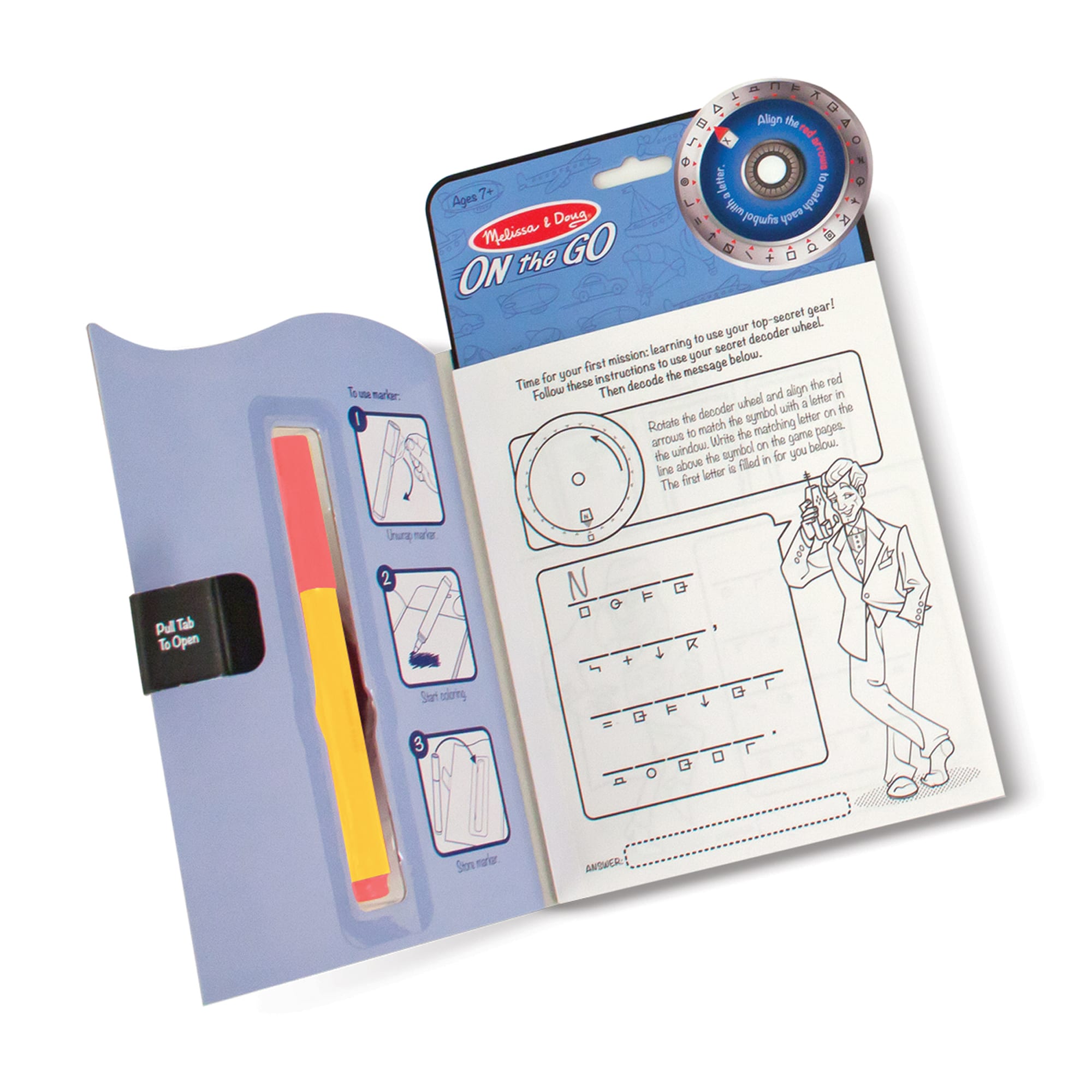 Product: Secret Decoder Game Book - On the Go Travel Activity Book