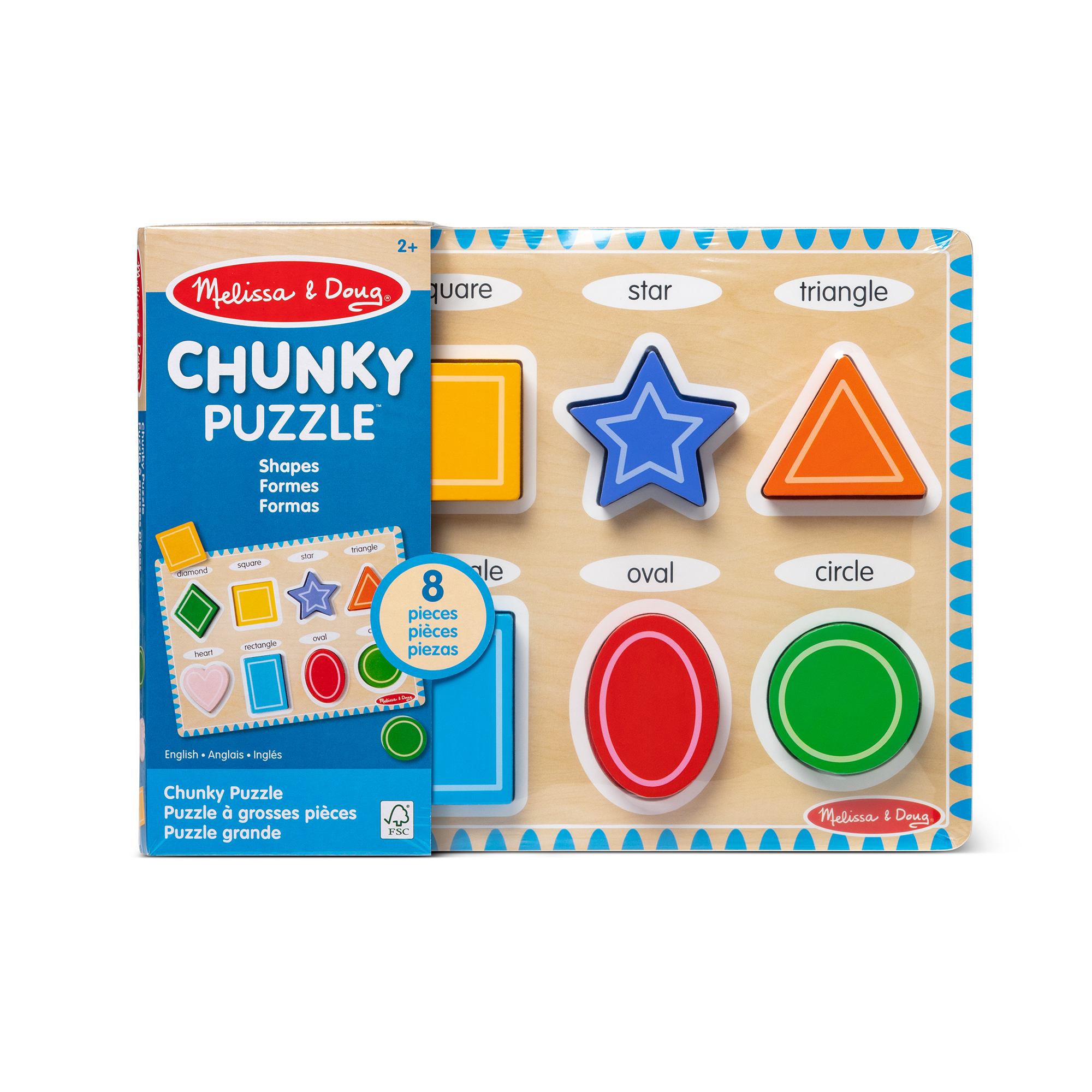 Product: Shapes Chunky Puzzle - 8 Pieces